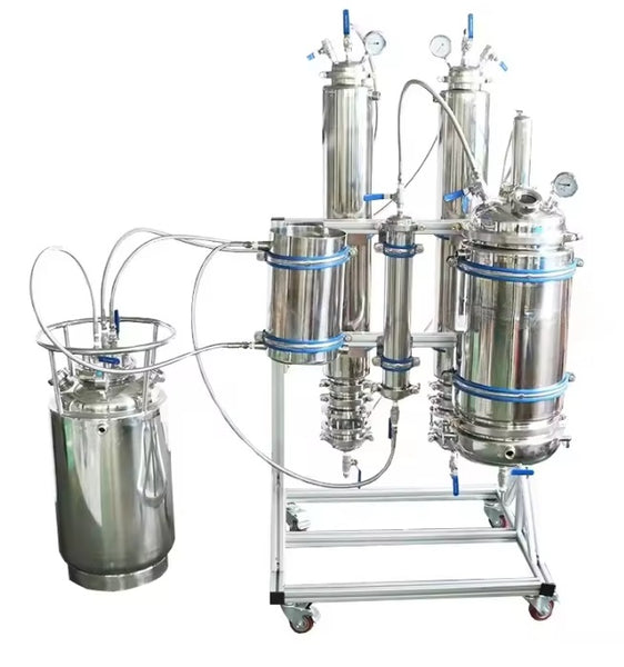 5lb Rack Mounted Sultan Closed Loop Extractor System With Dewaxing Col