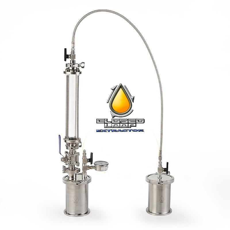 120G Mini XL Top Fill Glass Closed Loop Extractor, Pressurized Extract ...