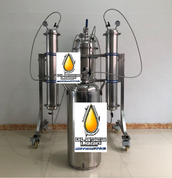 10LB Rack Mounted Dominator Closed Loop Extractor w/ Jacketed Solvent ...