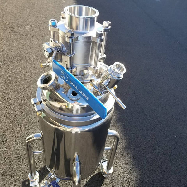 Fully Customizable 50L Stainless Jacketed Reactor – ClosedLoopExtractor.Com